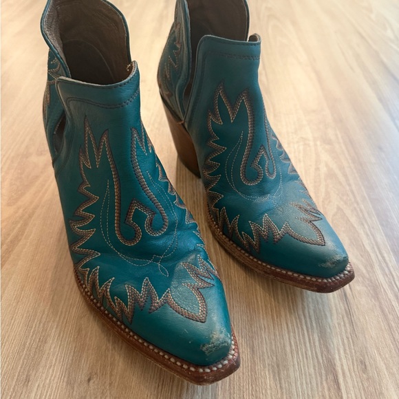 Ariat | Shoes | Ariat Turquoise Cowgirl Booties | Poshmark